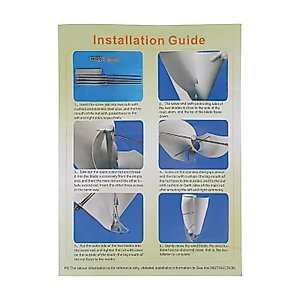 Wind Turbine Generator Kit 400W 12V Wind Generator Vertical Helix Wind Power Kit With Charge Controller Wind Power Kit For Marine RV Home, Windmill Generator Suit Hybrid Solar Wind System US Stock