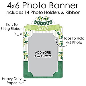 Big Dot of Happiness Family Tree Reunion - DIY Family Gathering Party Decor - Picture Display - Photo Banner