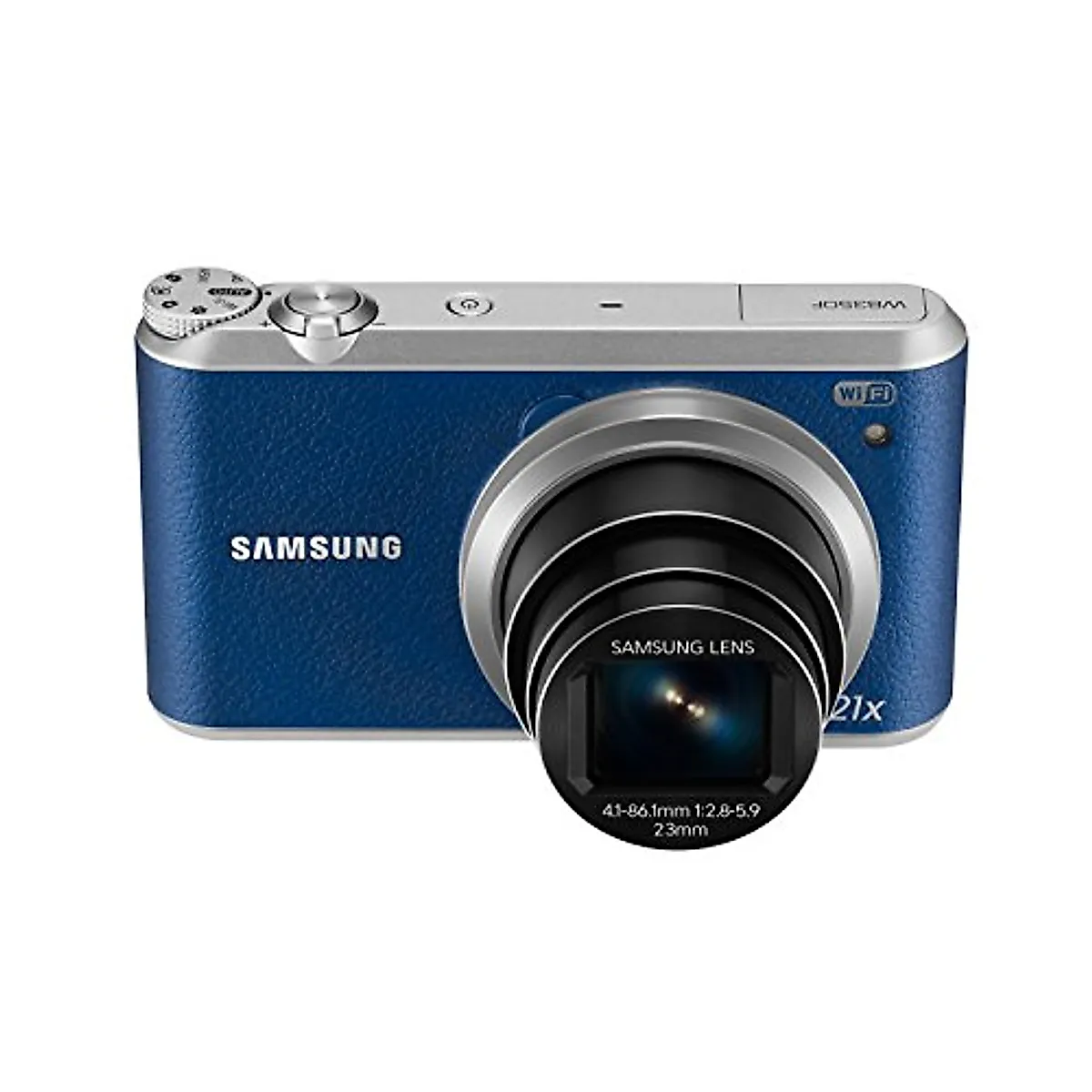 Samsung WB350F - 16.3MP BSI CMOS, 21X Optical Zoom, 3-inch LCD touchscreen, 1080p HD Video, Smart WiFi and NFC Digital Camera - Blue