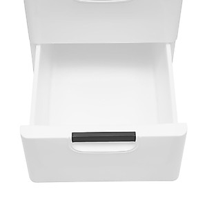 Plastic Drawers Storage Cabinet Mobile Cabinet 15.7"D x 11.8"W x 33"H,Plastic Drawers Dresser Closet Drawers Plastic Storage Bins Home Storage Container Tower,White