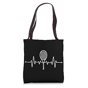 Tennis Heartbeat | Tennis Player Tennis Tote Bag
