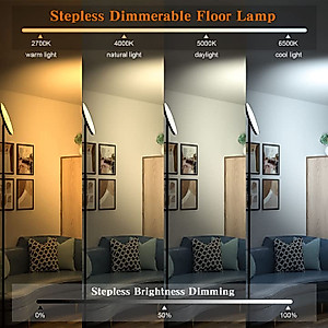 OZAPZ Led Bright Floor Lamp, RGB Corner Floor Lamp for Living Room, Led Lamp with Remote Control, Color Changing Standing Lamp, Dimmerable Torchiere Lamps, Music Sync,24W/1800lm Brightness