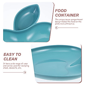 Kichvoe Apple Dumpling Plate Snack Plate Dipping Plates Sashimi Tray Japanese Snack Serving Tray Snack Dessert Plate Sushi Server Cake Server Plastic Snack Tray Fruit Child Mustard Vinegar