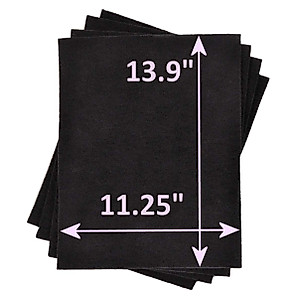 Captain's Compass Premium Carbon Activated Pre Filters 4 Pack for HPA200 HPA 200 Compatible with Honeywell Air Purifier Models 200, 202, 204, 250B