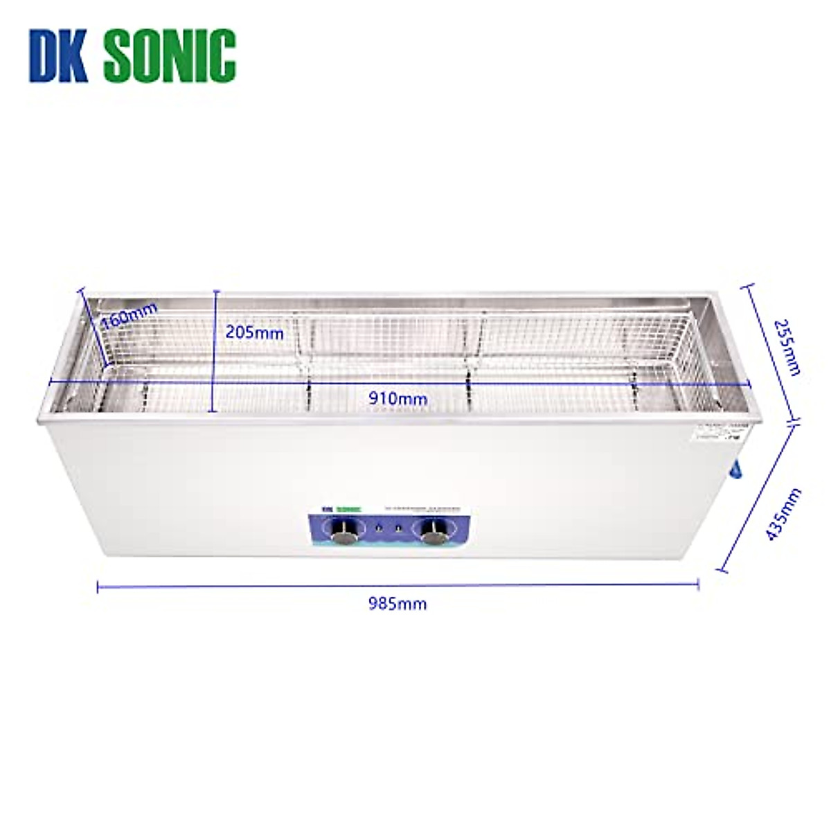DK SONIC 30L Ultrasonic Gun Cleaner with Timer Basket and Stainless Steel Tank for Rifle,Guns Parts, Bullets,Military Supplies, Brass,Carburetor,Engine Parts(30L, 110V)