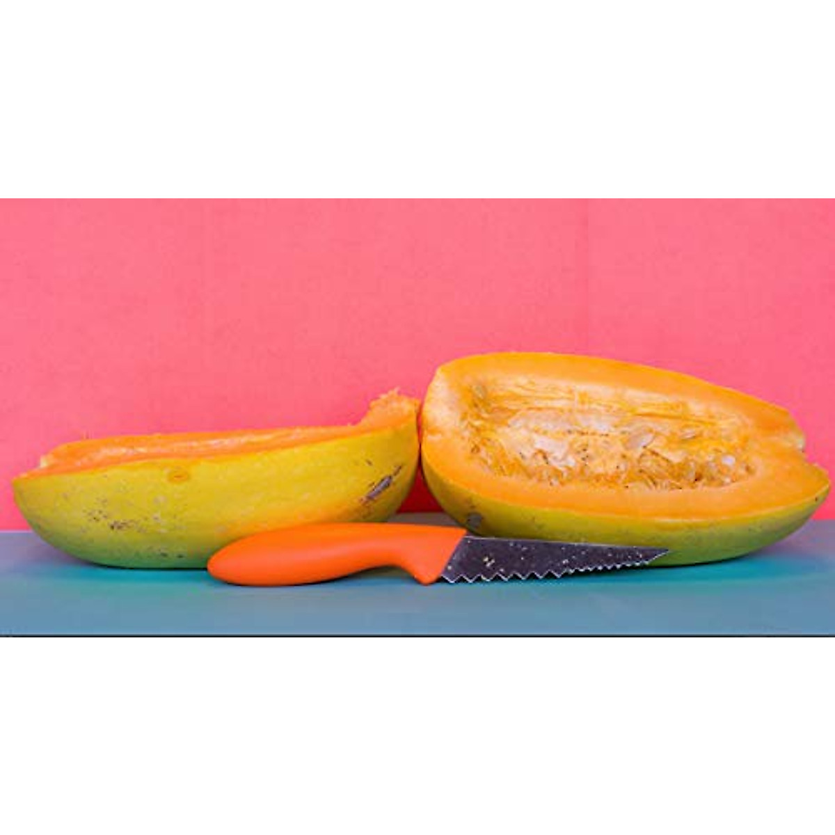 EasyWare Kitchen Co. Spaghetti Squash Knife - Butternut Squash - Acorn Squash - 4 inch Stainless Steel Extra Stiff Blade - Squash Tool - Pumpkin Carving