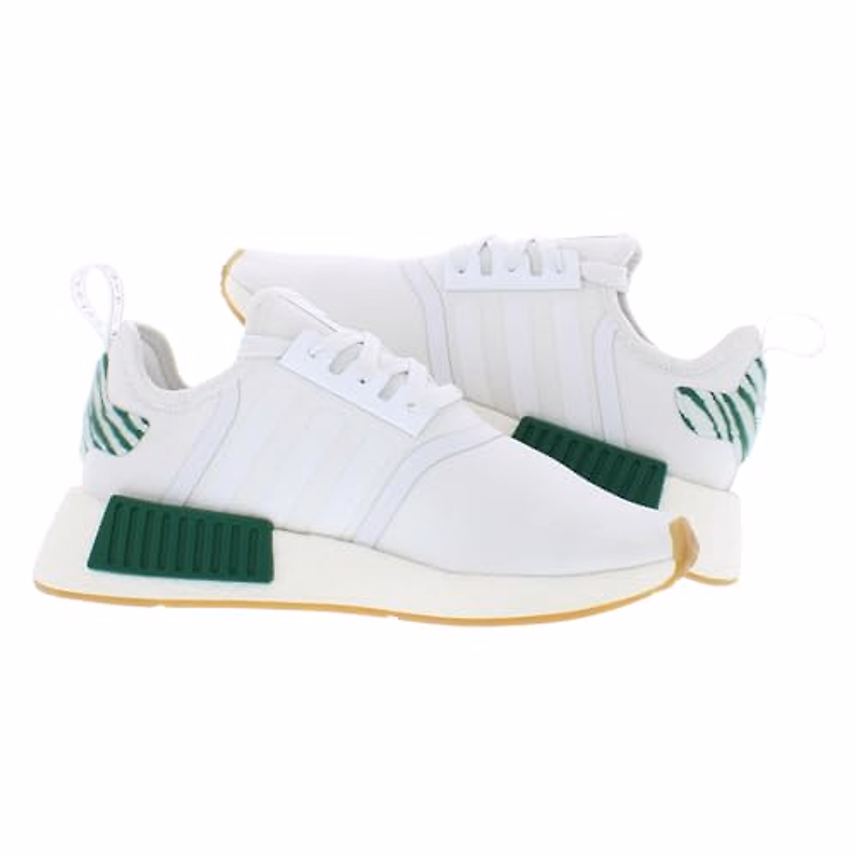Adidas Women's NMD_R1 Sneaker (White/Forest Green, 9.5)