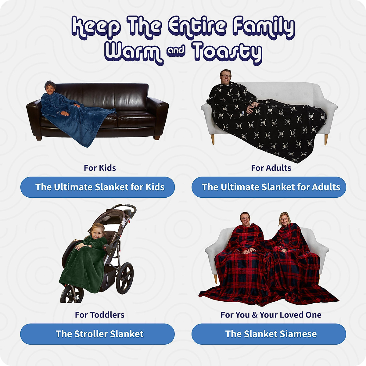 Slanket Kids Wearable Blanket with Sleeves - The Ultimate Kids Oversized Fleece Blanket with Foot Pocket - Lightweight, Plush, & Soft Plus Sized Wearable Blanket for Kids - 44”W x 60”L, Ruby Wine