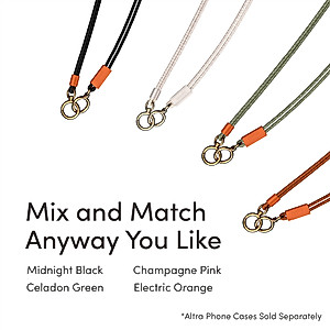 Moshi Crossbody Phone Strap - Midnight Black