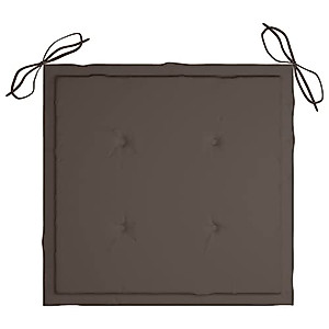 imasay Garden Chair Cushions 2 pcs Taupe 19.7"x19.7"x1.2"
