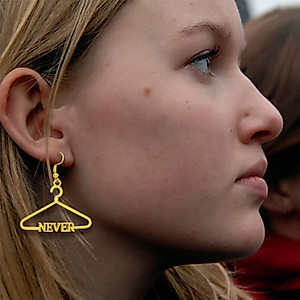 Pro Choice Earrings Coat Hanger Abortion Rights Reproductive Rights My Body My Choice Mind Your Own Uterus Abortion Is Healthcare Dont Tread On Me Uterus Bans Off Our Bodies No Uterus No Opinion