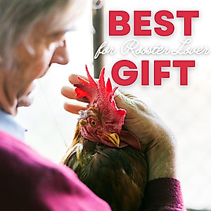 Onebttl Rooster Gifts for Men, Women, Funny Rooster Glitter Coffee Mug Tumbler for Coworker, Friends, I've Pecked You 3 Times, Stainless Steel Tumbler 20oz