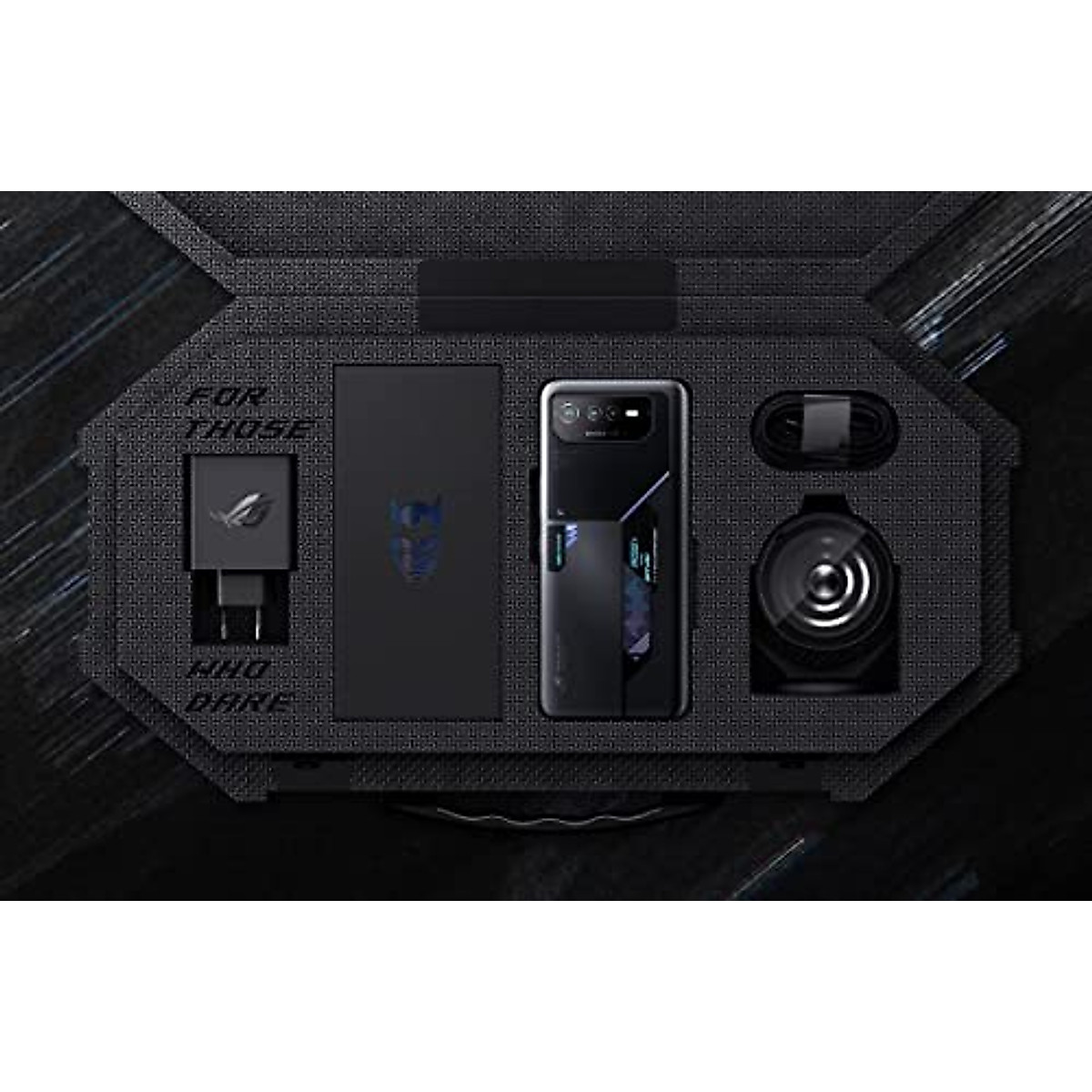 ASUS ROG Phone 6 Batman Edition 5G AI2203 Dual 256GB 12GB RAM Factory Unlocked (GSM Only | No CDMA - not Compatible with Verizon/Sprint) - Night Black