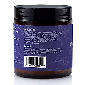 SKINTENSIVE Highest Purity Organic Arnica Plant-Based Bruise Cream for Thin Skin - Moisturizing, Anti-Aging, Healing, and Fading Scar Lotion, Vitamin K C and E, Skin Renewal