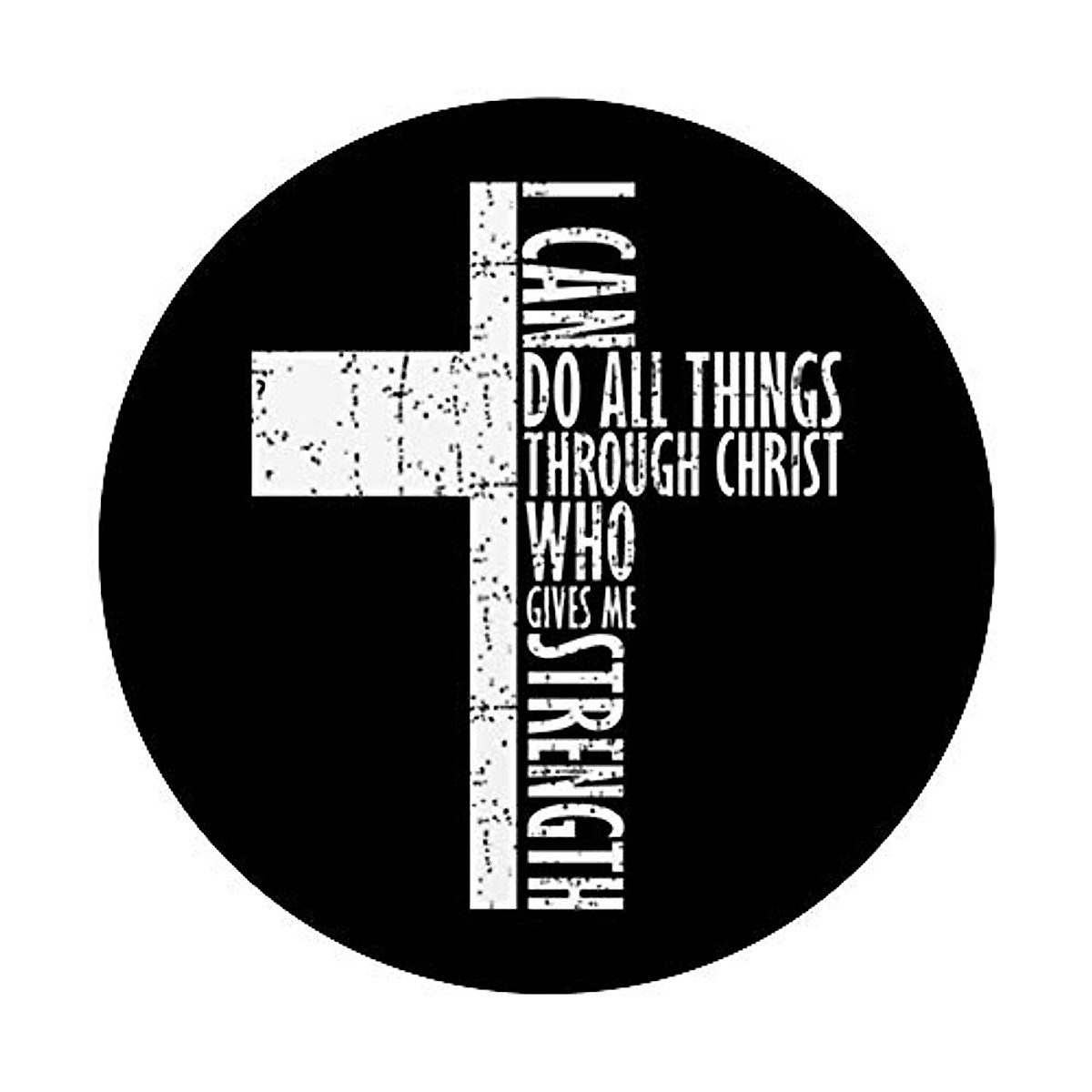 Christian Religious Faith I Can Do All Things Bible Verse PopSockets PopGrip: Swappable Grip for Phones & Tablets
