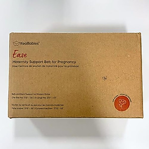 KeaBabies Maternity Belly Band - Soft & Breathable Pregnancy Belly Support Belt - Pelvic /Tummy Band Sling for Pants - Pregnancy Back Brace (Classic Ivory, M/L)