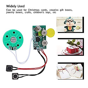 Recordable Voice Module for DIY Greeting Card Music Sound Talk Chip Musical Audio Radio Recorder Regard for Christmas Cards, Creative Gift Boxes, Jewelry Boxes, Crafts, Children's Toys