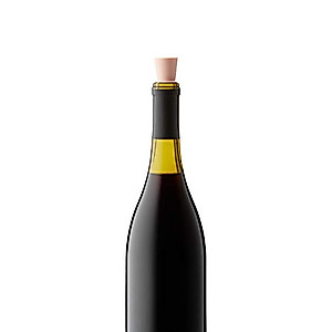 Rabbit Wine and Beverage Bottle Stoppers with Grip Top (Pink, Set of 2)