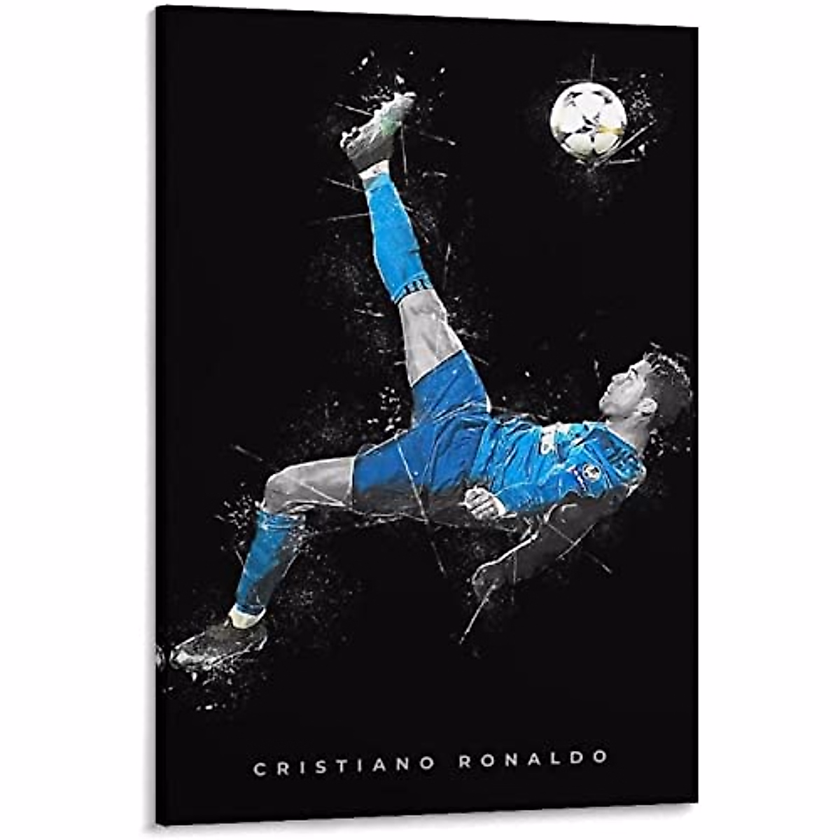 BFXLMKI Cristiano Ronaldo Poster Wall Art Prints Canvas painting for room aesthetic Decor ready to hanging 12x18inch(30x45cm) Unframe