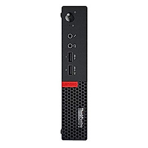 Lenovo ThinkCentre M910q Tiny Desktop (Black) - Intel Quad-Core i7-6700T 2.90GHz - 16GB RAM - 256GB SSD - Win 10 Pro (Renewed)
