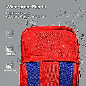 Super Mario Switch OLED Travel Carrying Case Bag,Portable Small Sling Crossbody Shoulder Backpack for Switch Lite/Steam Deck Console&Accessories,Storage Game Controller for Hiking Walking Biking