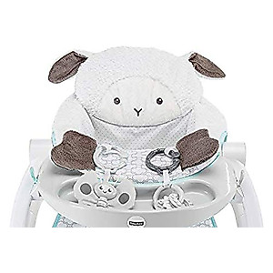 Replacement Seat Pad for Sit-Me-Up Floor Seat - GBL17 Fisher-Price Baby Sit Up Seat ~ Lamb Theme ~ Replacement Seat Cover in Teal and White