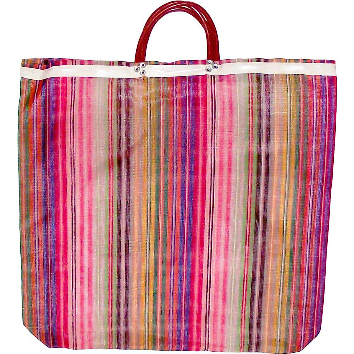 3 Large Mercado Bags, High Thread Mesh 20 x 22 Inches Market Reusable Grocery Bag