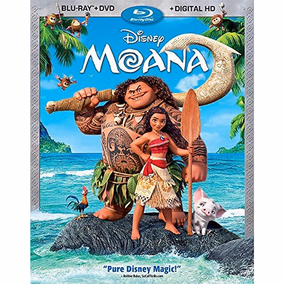 Moana Blu-Ray Auli'i Cravalho, Dwayne Johnson, Rachel House
