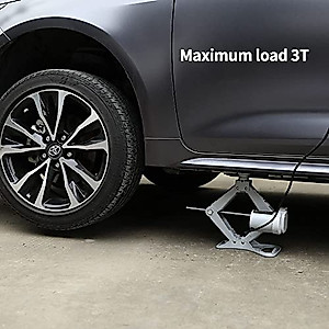 Simpleout Electric Car Jack Kit - 3 Ton Vehicle Floor Jack Cars and Truck Scissor Jack Lift Trailer Jack Stands Roadside Emergency Tire Repair Kit with Power Impact Wrench