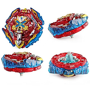 HaoKenai B-201 Zest Achilles Xiphoid Excalibur 1-Piece Two-Way Launcher, Bey Battle Burst Battling Tops with Launchers Set, Burst quadrive Gyros for Boys Kids Birthday Party Idea Gift