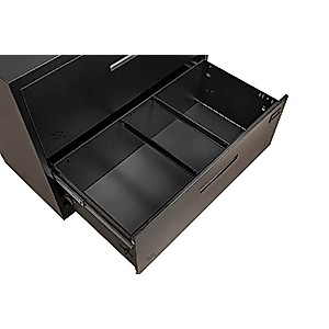 Approgreent Lateral File Cabinet with 2 Drawer, Filing Cabinet for Home Office, Metal File Cabinet with Lock, A4-Size/Letter-Size/Legal-Size, Black