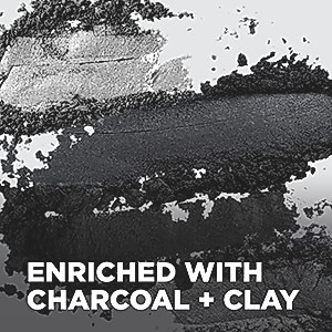 DOVE MEN + CARE Shampoo Charcoal + Clay 3 Count For Healthy-Looking Hair Naturally Derived Plant Based Cleansers 25.4 oz