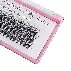Bodermincer Grafting False Eyelashes 20D Soft 0.07 C Curl Lash Clusters Lash Extension Kit Individual Eyelashes Silk False Eye Lashes Extensions (16mm)
