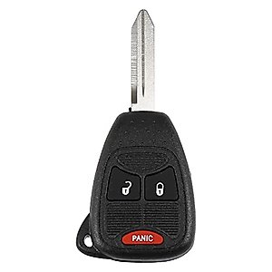 X AUTOHAUX OHT692427AA 315MHz Replacement Keyless Entry Remote Car Key Fob for Dodge Avenger Charger Caliber Durango for Ram for Jeep Commander 3 Button with Door Key