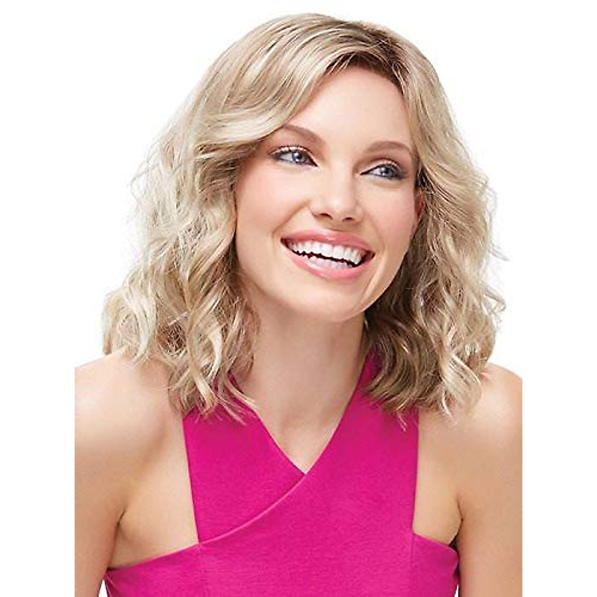 Bundle - 4 items: Scarlett Petite Wig by Jon Renau, Christy's Wigs Q & A Booklet, BeautiMark Synthetic Shampoo & Wide Tooth Comb - Color: 24BT18