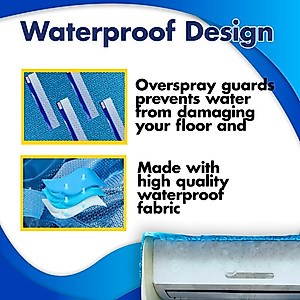 HVAC Guys Mini Split Cleaning Bag Kit | Air Conditioner Cleaning Cover for Mini Split Air Conditioners | AC Cleaning Bag Fits Systems 38in - 48in Long