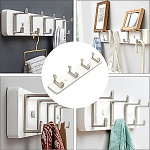 Cabilock Hat Hanger 1 Set Towel Bedroom Hanging Hangers Hat Khaki for Use Rack Duty White Wall Hanger Bathroom Heavy Key Kitchen Self Coat Wooden Hook Clothes Dorm Hooks Mounted Ceiling Ceiling Hook