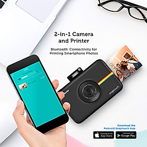 Zink Polaroid SNAP Touch 2.0 – 13MP Portable Instant Print Digital Photo Camera w/ Built-In Touchscreen Display, Black