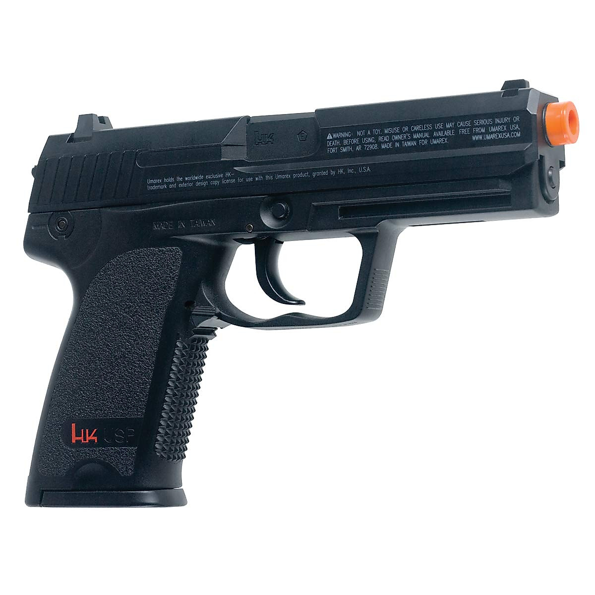 Elite Force HK Heckler & Koch USP CO2 Powered 6mm BB Pistol Airsoft Gun, Standard Action, Black