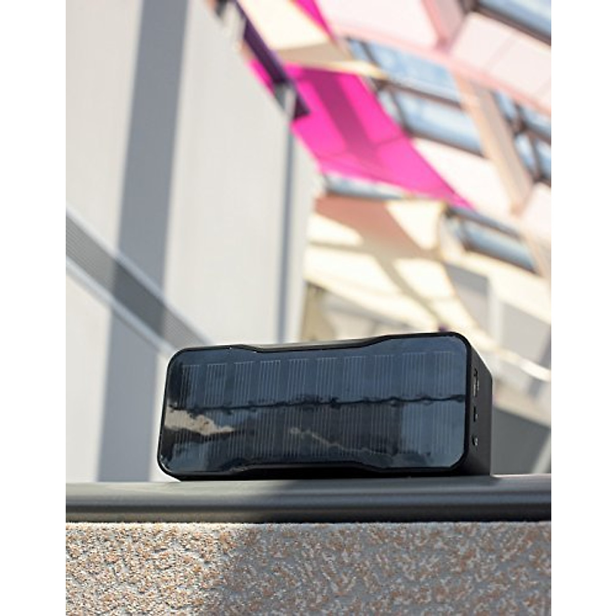 Reveal Solar Speaker, Portable Wireless Bluetooth Bamboo Speaker & Phone Charger Eco-Friendly Bamboo Wood Design