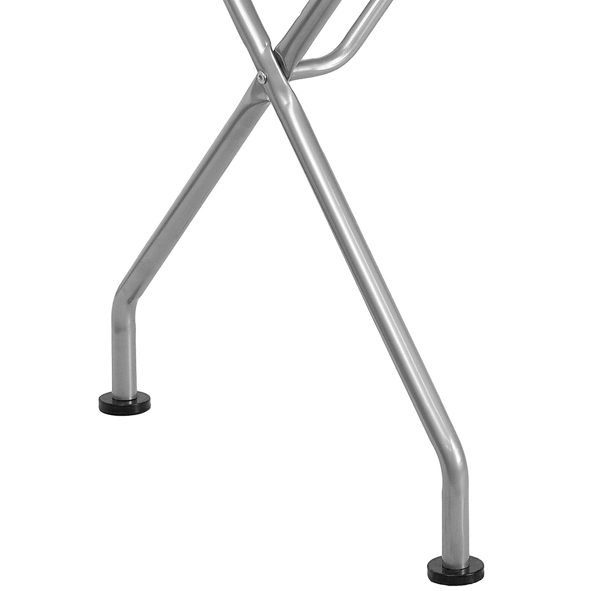 Flash Furniture Black Computer Desk with Raised Border and Silver Metal Frame