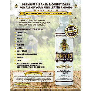 Honey Bee™ Leather Cream, Leather Conditioner By Sierra Solutions