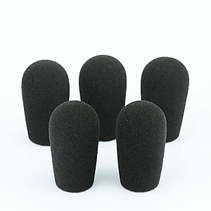 LEFXMOPHY Mic Muff Replacement for Telex Airman 750/850 / 760 / Windscreen Foam Covers, 5-Pack Microphone Pop filter