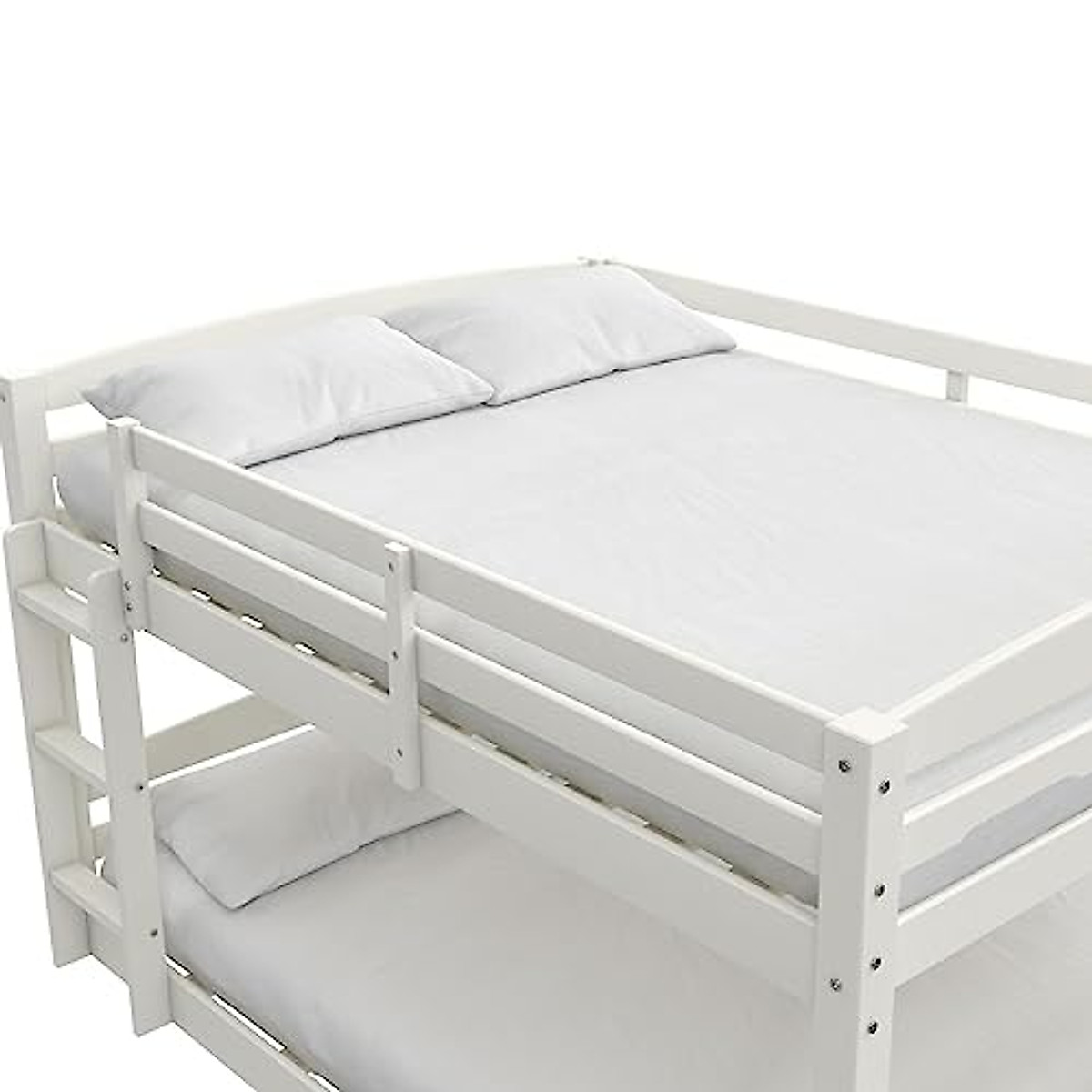 DHP Phoenix Full-Over-Full Floor Bunk Bed, White