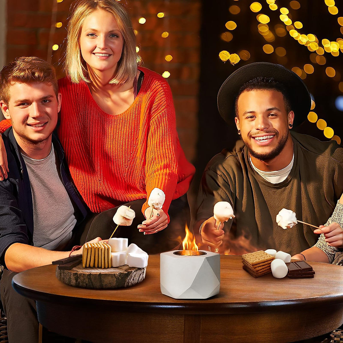 MADHOLLY Ceramic Wool for Portable Tabletop Firepit to Extend Burn Time- Premium Ceramic Wool Wick Sponge Ceramic Fiber Insulation for Bioethanol Fireplaces, 5Pack