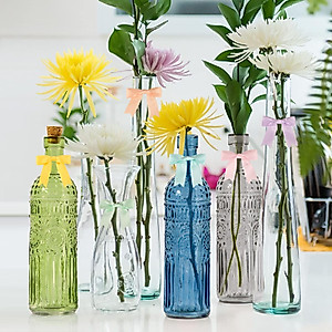 Meseey 100 Pcs Pastel Pink Satin Ribbon Bows with Twist Tie 2.5 Inch Pretied Premade Colored Craft Bows for Gift Wrapping Basket Wedding Baby Shower Brithday Party (Pink)