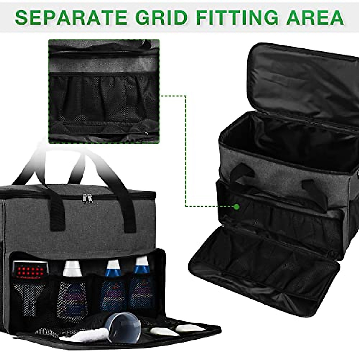 TXIYEAN Storage Bag Compatible with Bissell Carpet and Upholstery Cleaner 1400B/3353, Carrying Bag for Steam Cleaner, Steam Cleaner Organizer, Travel Carrying Case (Bag Only!)