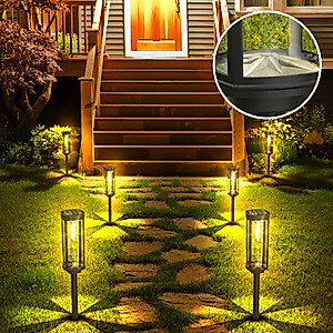 COXSENI Solar Pathway Lights Outdoor 6 Pack, Bright Solar Path Light Outside Waterproof, Solar Garden Decorative Solar Powered Landscape Lights for Walkway Driveway Lawn Patio Sidewalk Yard Decor