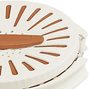 YWJLQH Drain Basket Keeper Container Reusable with Handle Washing Basin Fruits Saver Fruit Drainer Bowl for Strawberry Fruits Grapes, Brown