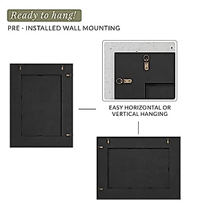 Barnyard Designs 24x32 Whitewashed Wood Farmhouse Wooden Large Rustic Wall Mirror, Bedroom Mirrors for Wall Decor, Decorative Wood, Living Room or Bathroom Vanity, White